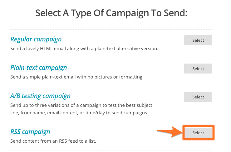 Creating an automatic mailing of your events with Mailchimp